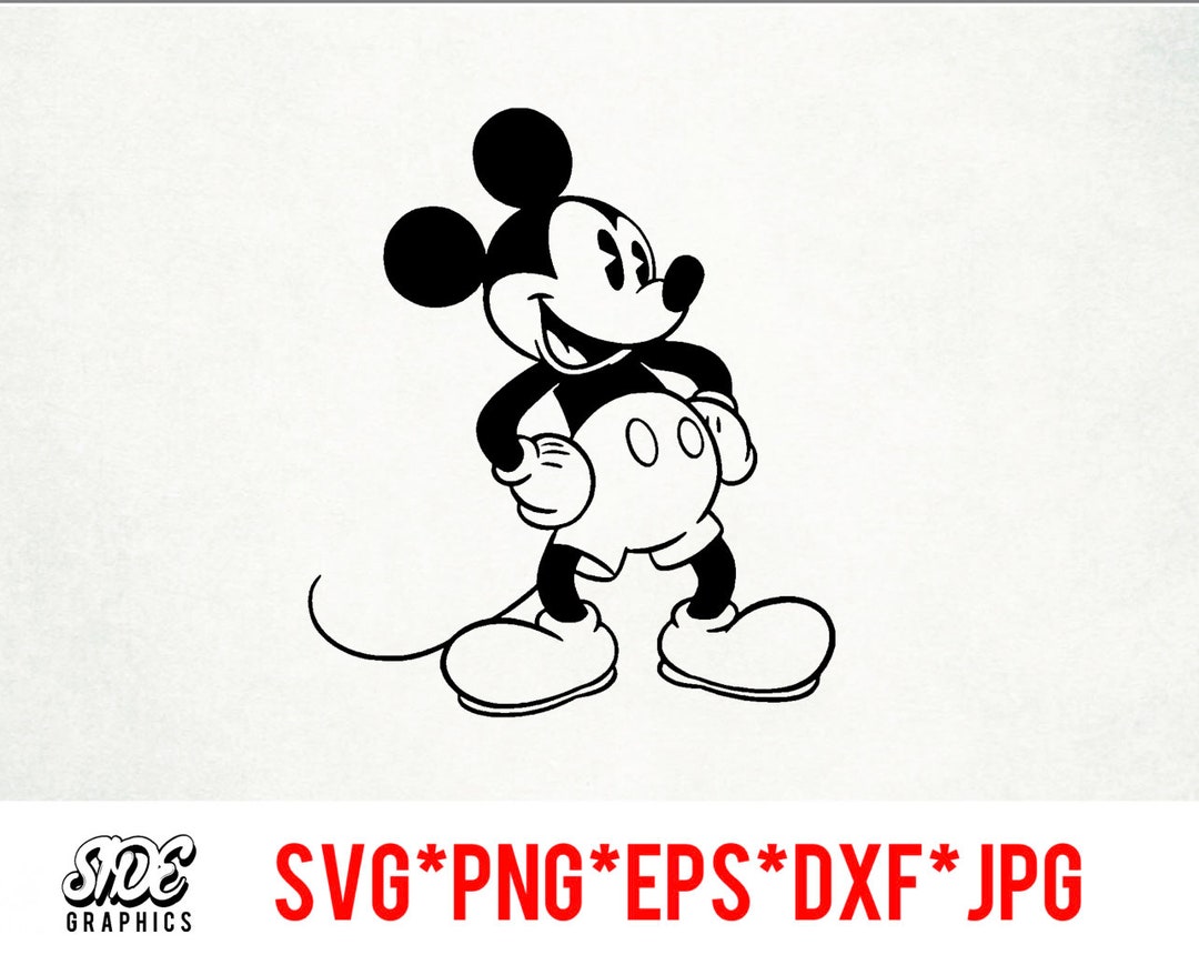 Standing Mickey Instant Download Digital File Svg, Png, Eps, Jpg, and ...