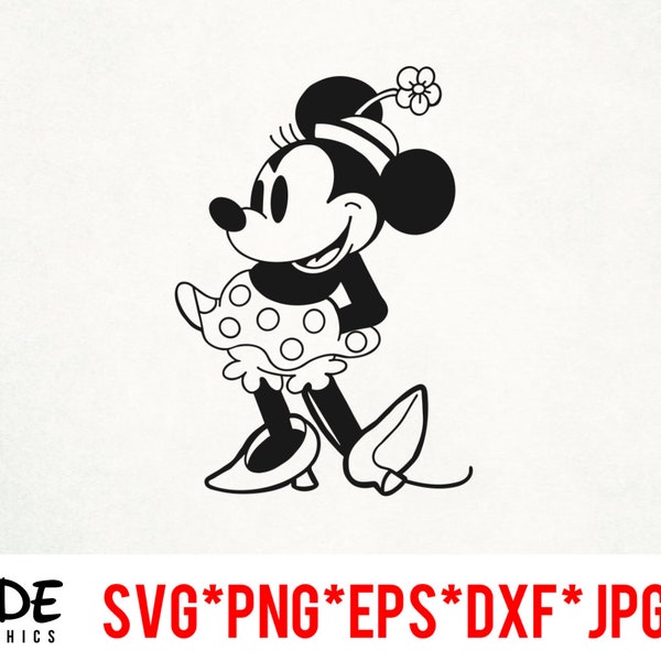 Minnie Mouse Svg - Etsy Canada