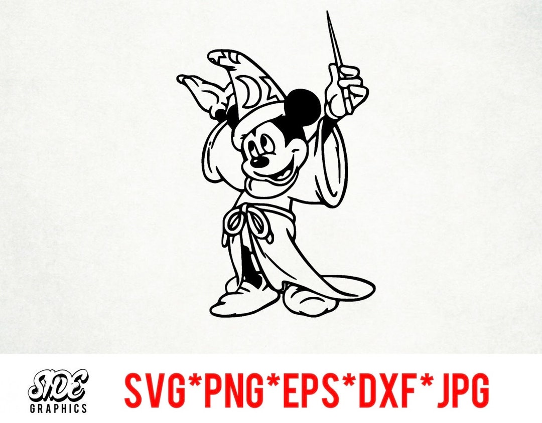 Magic Mickey Instant Download Digital File Svg, Png, Eps, Jpg, and Dxf ...