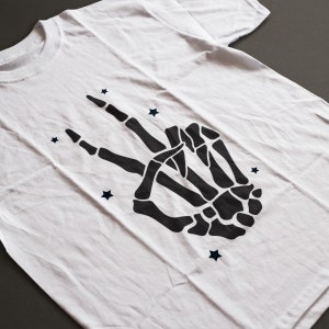 Skeleton Peace Sign, Skeleton Peace Hand, Skeleton Peace Sign Cut Files ...