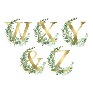 Floral Alphabet, Floral Alphabet SVG, Floral Alphabet PNG, Floral ...
