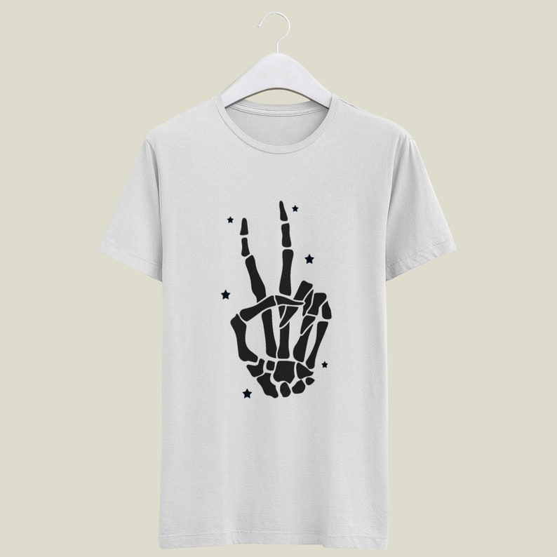 Skeleton Peace Sign, Skeleton Peace Hand, Skeleton Peace Sign Cut Files ...