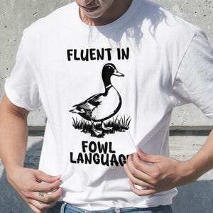 Fluent in Fowl Language PNG Files, Funny Duck Svg, Farm Life Svg, Duck ...