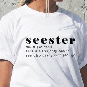 Seester Definition SVG PNG , Sister Birthday Gift , Sister Shirt , Cut ...