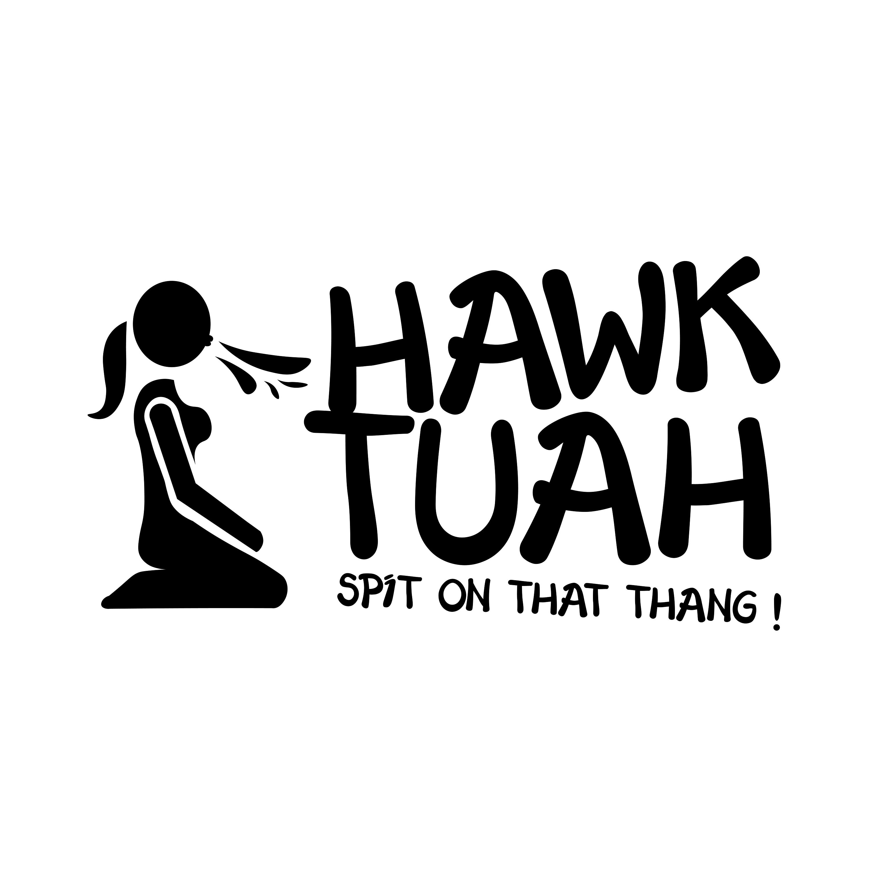 HAWK TUAH spit on That Thang Kiss-cut Stickers Unique Vinyl Decals for ...