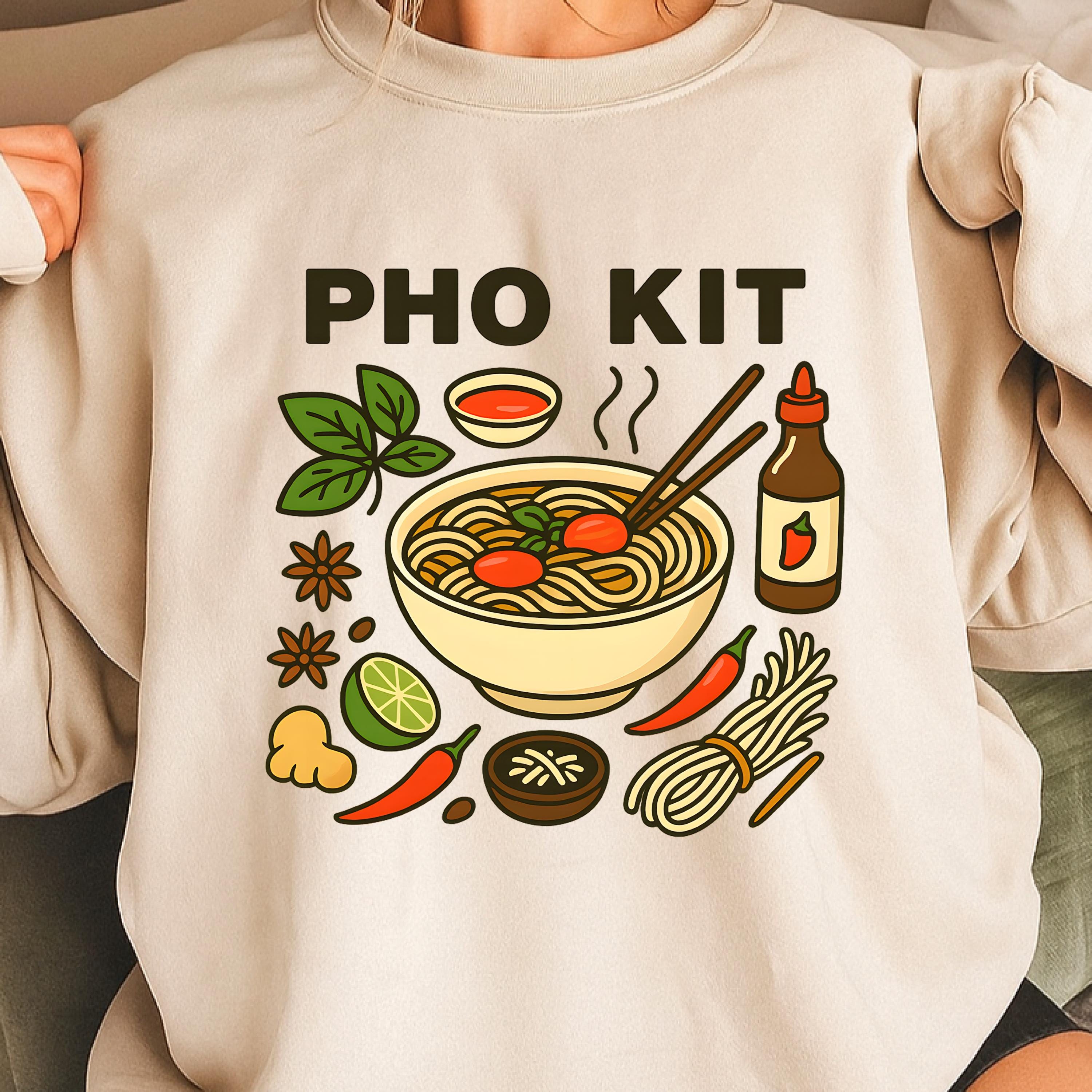 Pho Kit PNG, Funny Foodie Shirt PNG for Mariners Fans & Noodle Lovers ...