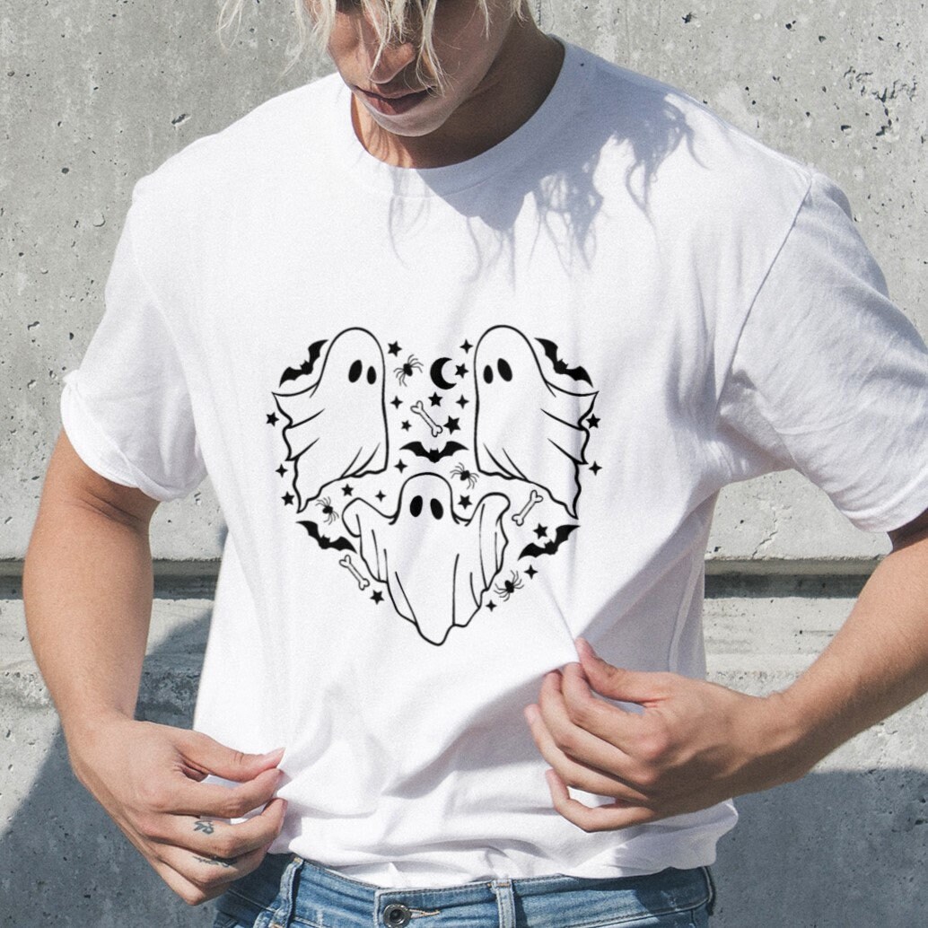 Ghost Heart SVG, Spooky Season Svg ,halloween Svg,boo Svg, Ghost Clip ...