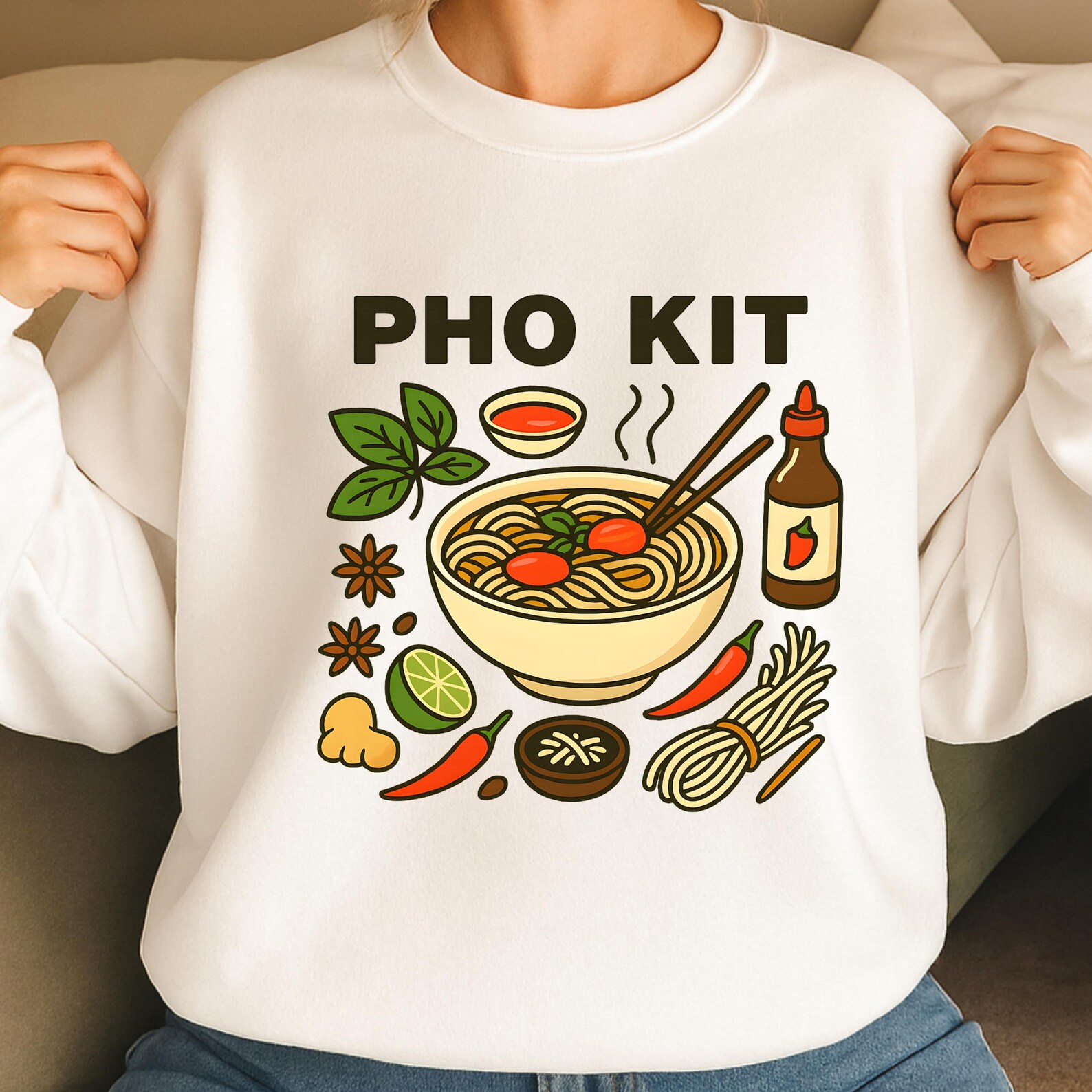 Pho Kit PNG, Funny Foodie Shirt PNG for Mariners Fans & Noodle Lovers ...