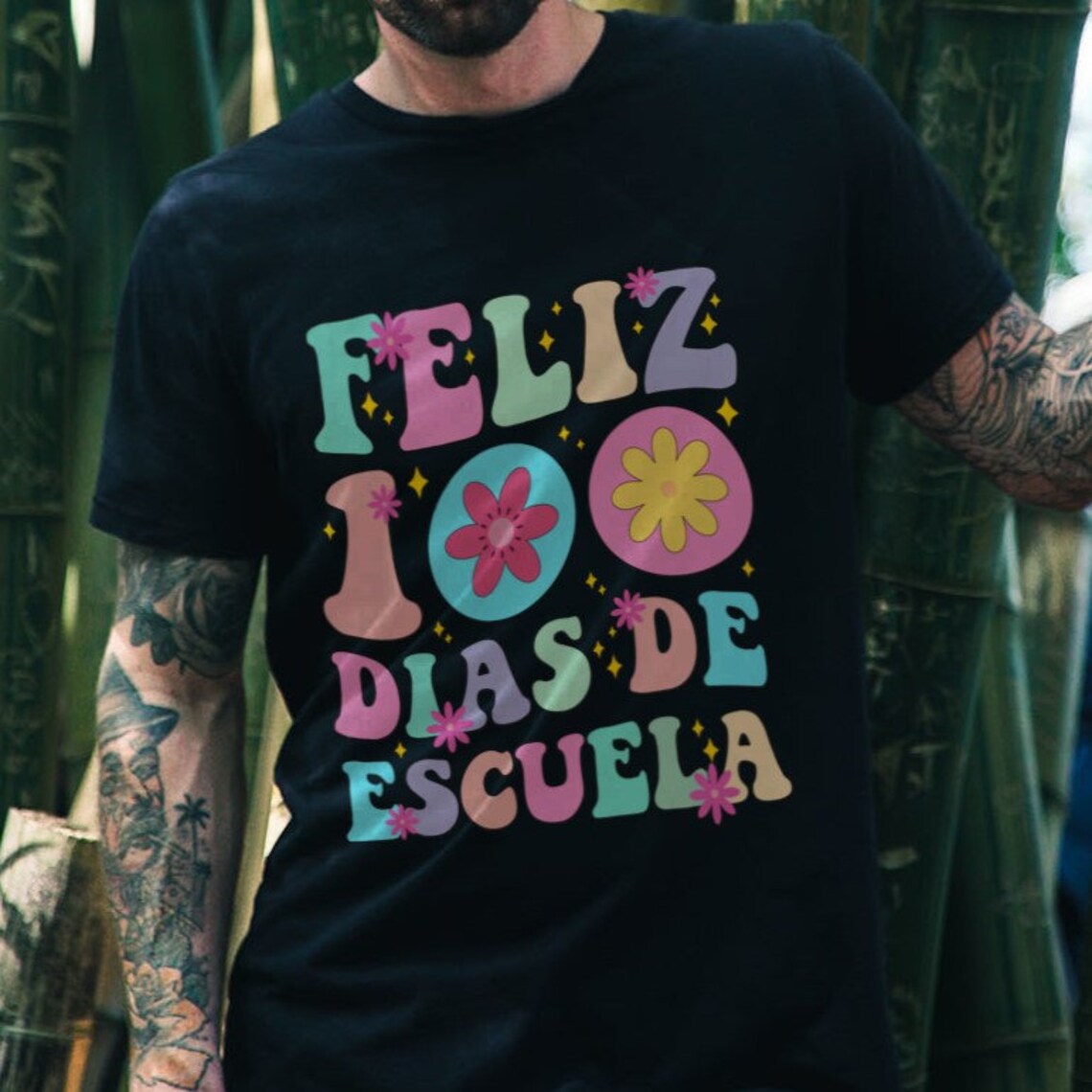 Groovy Feliz 100 Dias De Escuela SVG PNG ,groovy 100 Days Spanish Svg ...
