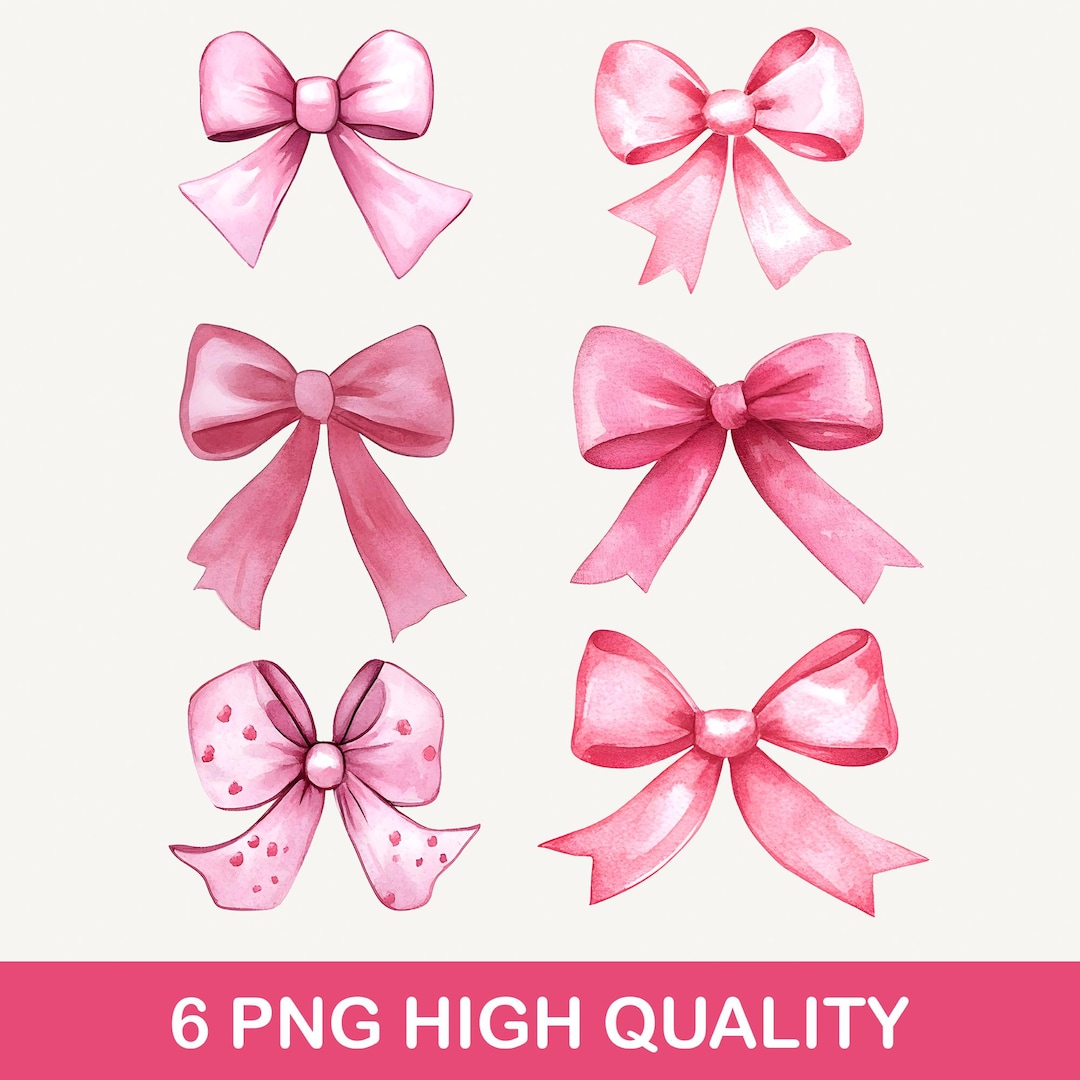 Pink Coquette Bows PNG, Bows Png, Trendy Valentine Png, Valentine Girly ...