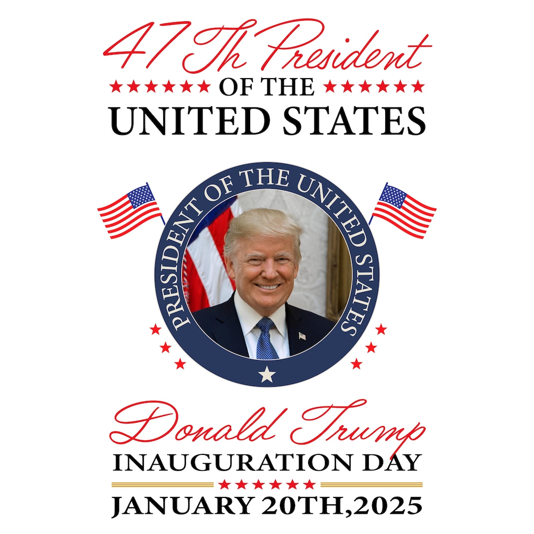 Donald Trump Inauguration Day 2025 Png, 47th US President Inauguration ...