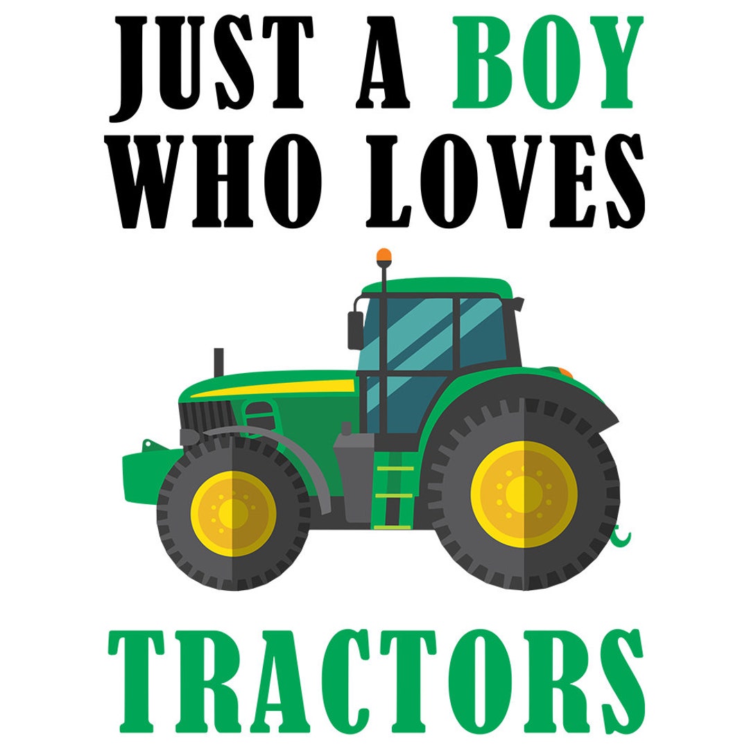 Just a Boy Who Loves Tractors Png Sublimation Design Download, Tractor ...