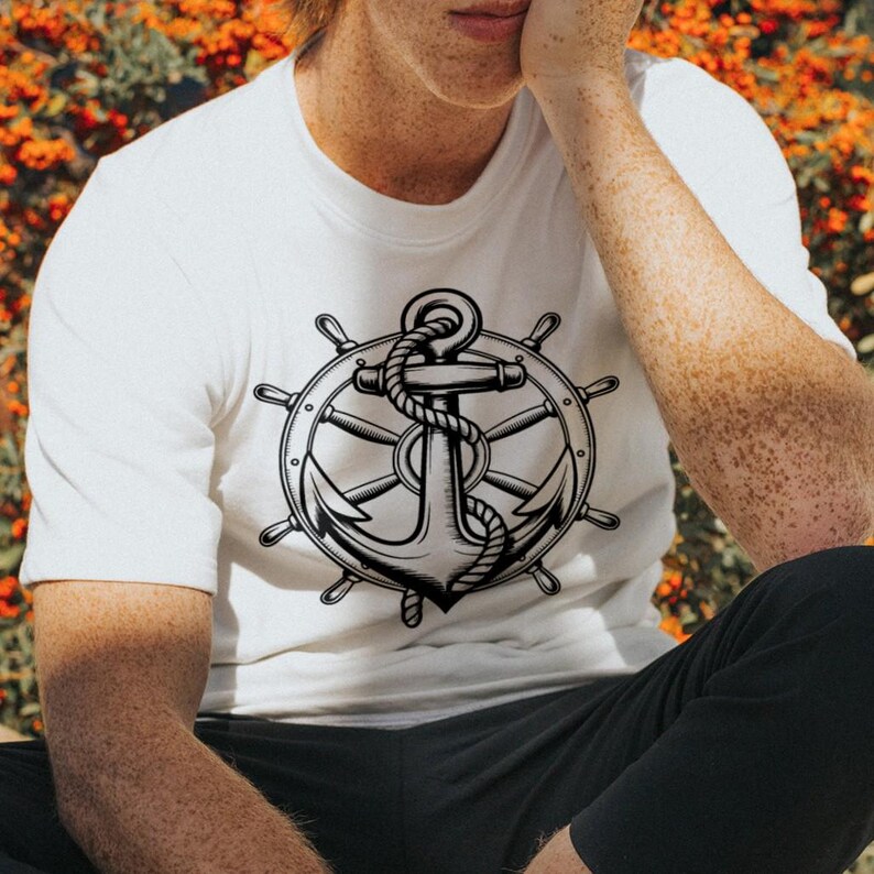 Anchor Compass SVG PNG, Nautical Compass Clipart for Cricut Silhouette ...