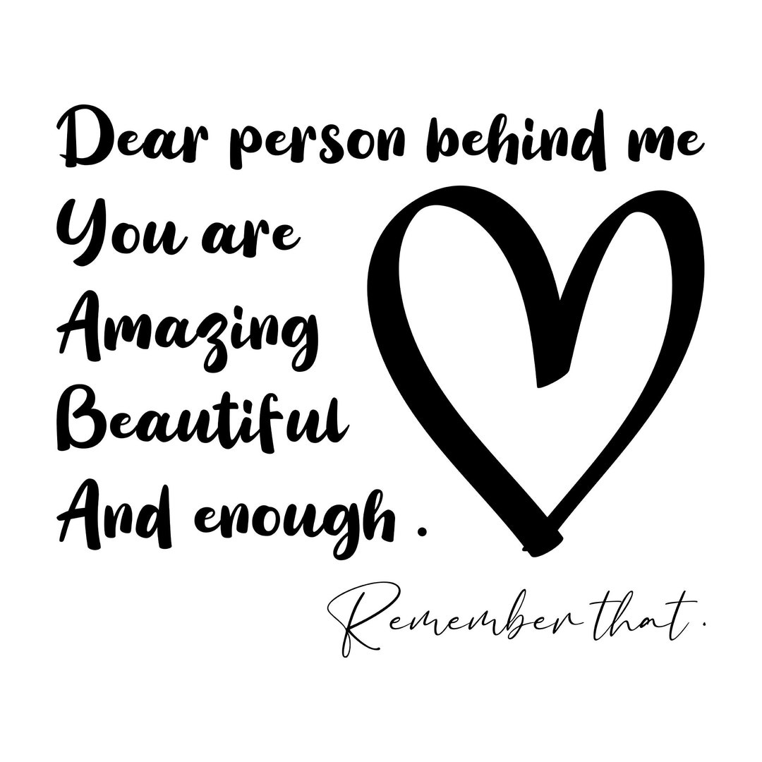 Dear Person Behind Me PNG SVG, Person Behind Me Svg, Front & Back ...