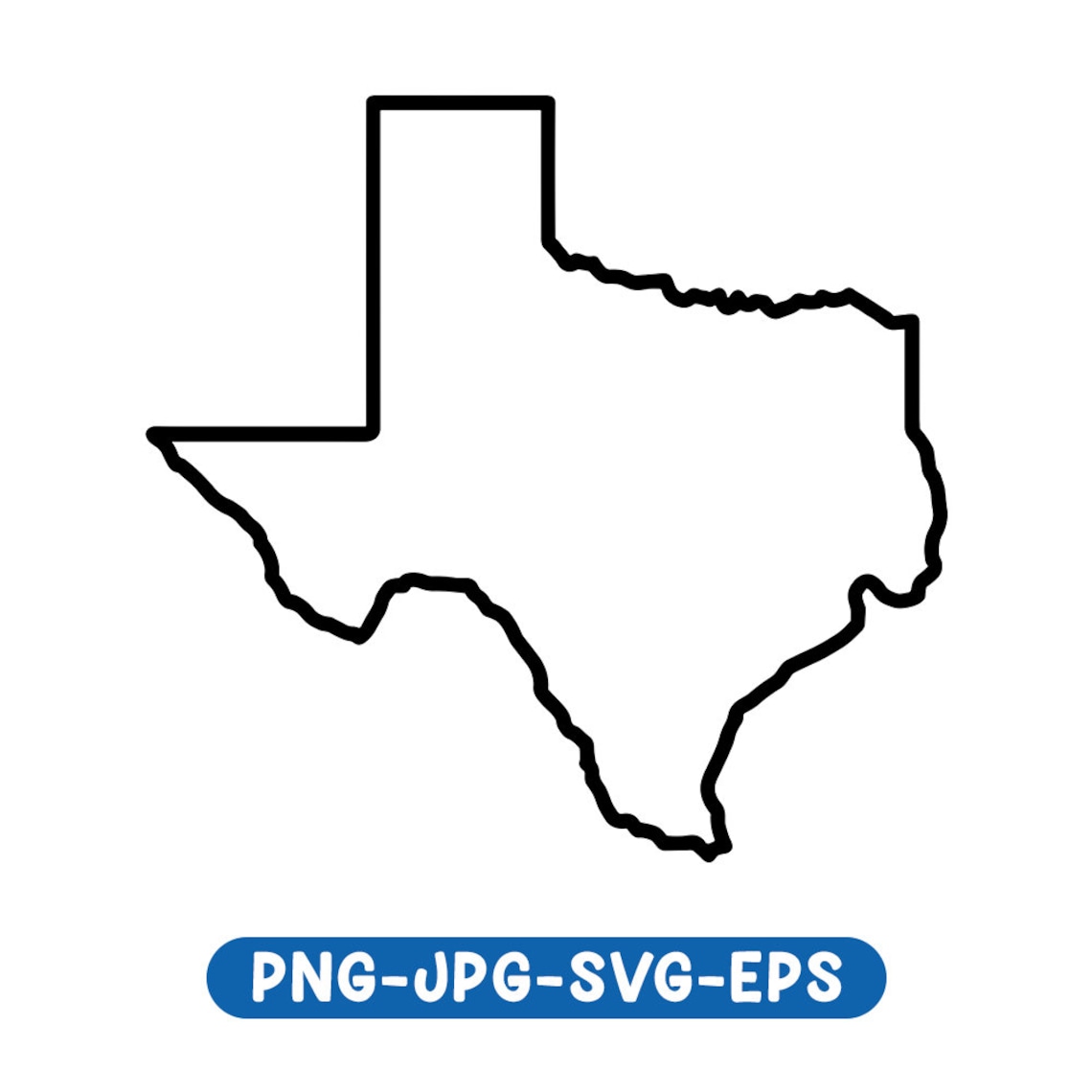 Texas Outline SVG Files, United States of America Vector Files , Texas ...