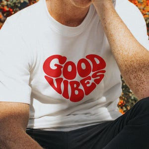 Heart Shape Good Vibes Svg, Vinyl Cutting, Engraving, Printing ...