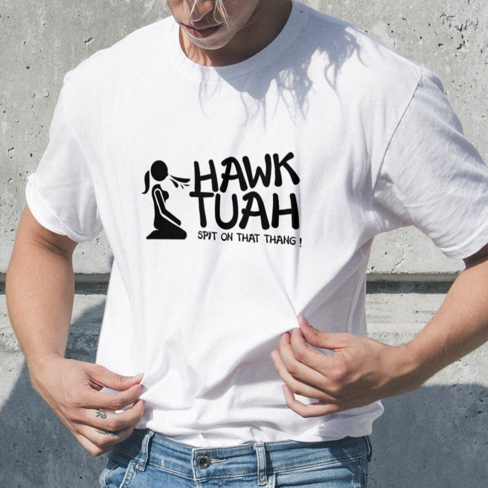 HAWK TUAH 2024 Svg Digital ,viral Hawk Tuah Girl, Father's Day Wish ...