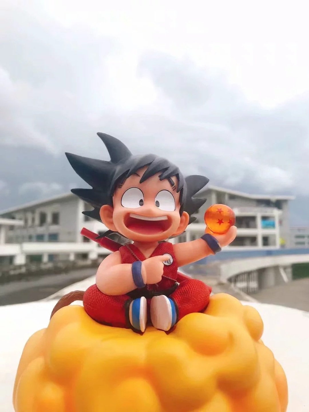 Son Goku Series Little Goku Riding on the Flying Nimbus Cloud and ...