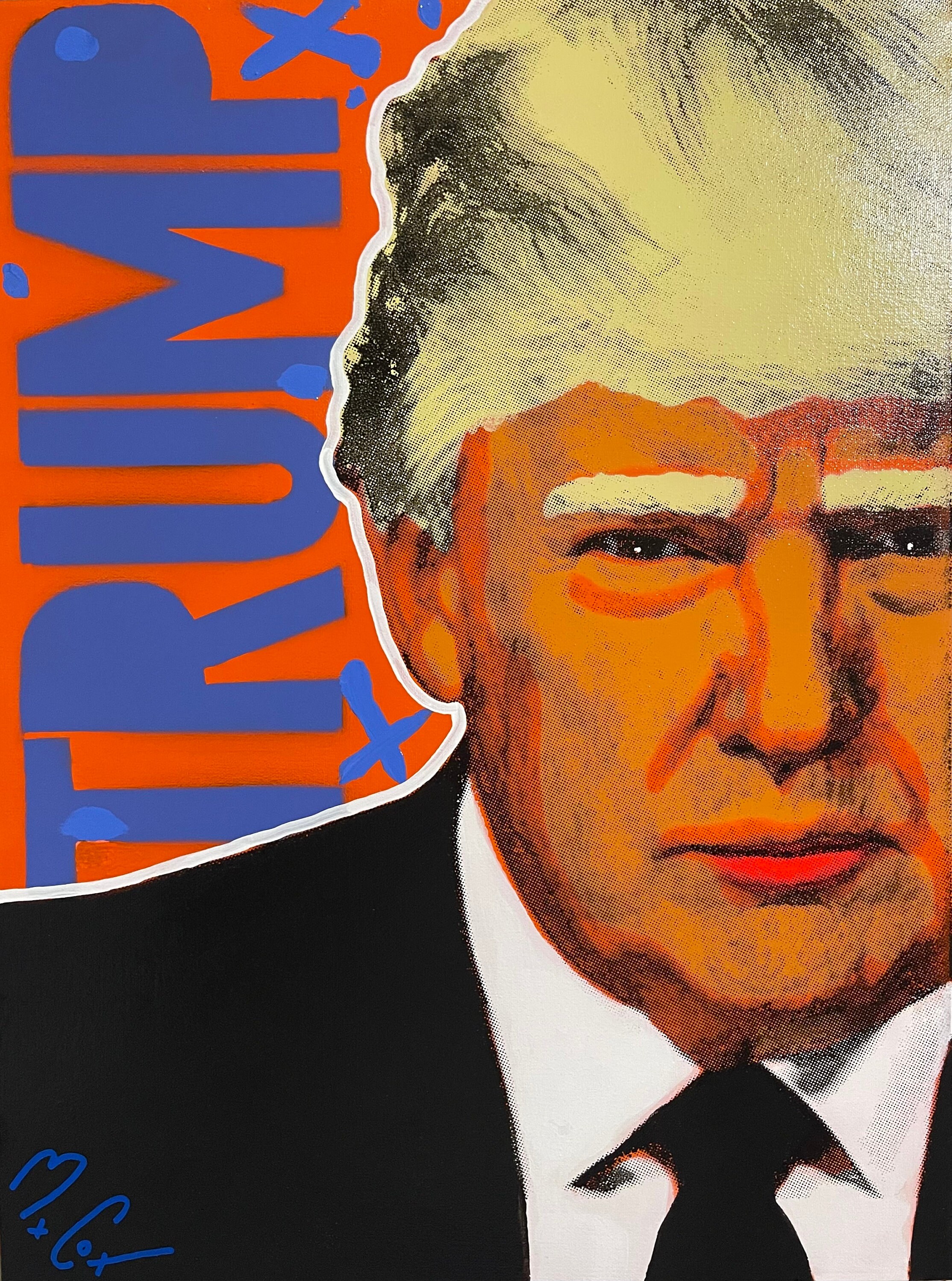 Donald Trump in Acrylic on a 24 X 18 Canvas. Original Artwork. - Etsy