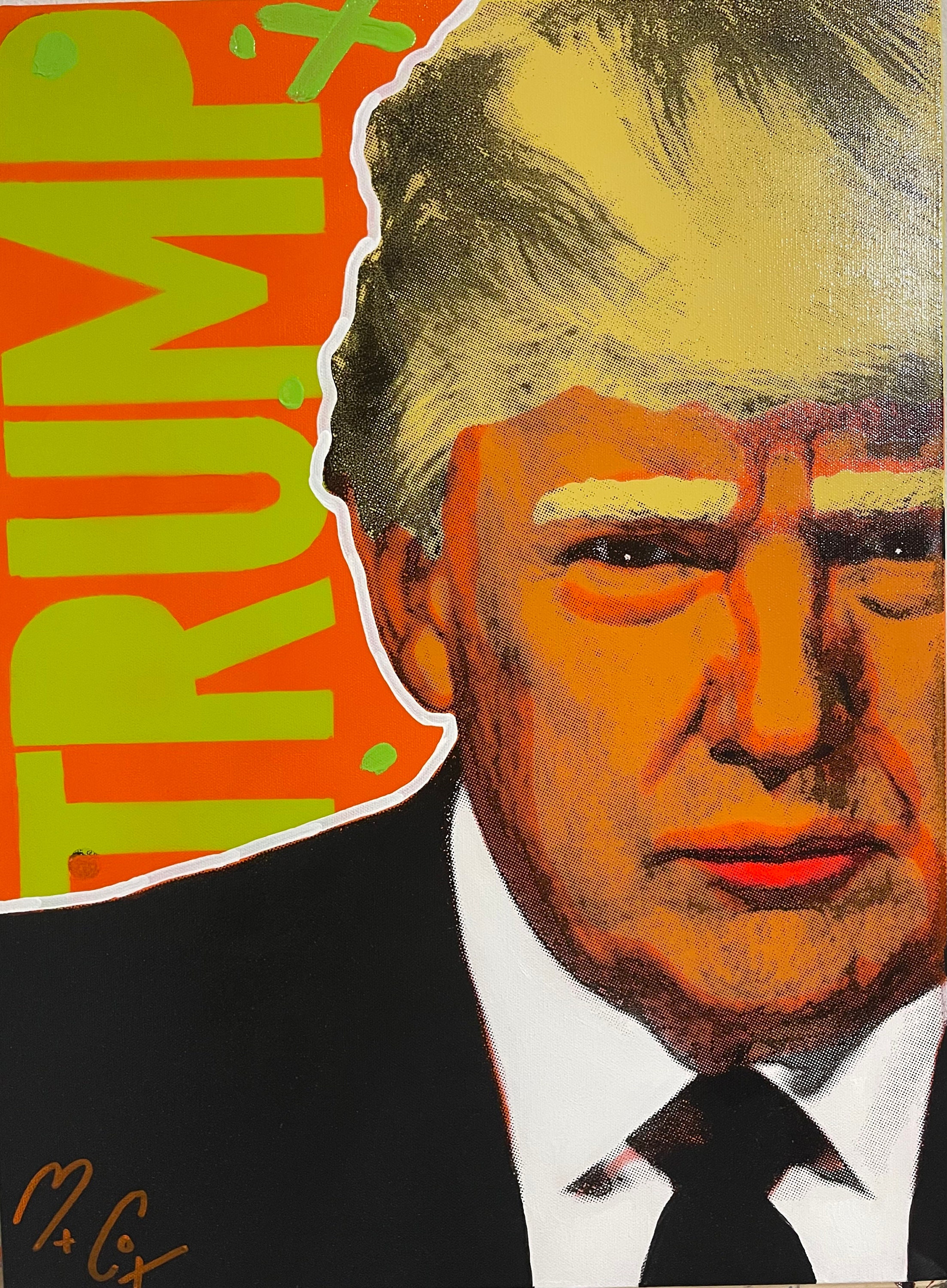 Donald Trump in Acrylic on a 24 X 18 Canvas. Original Artwork. - Etsy