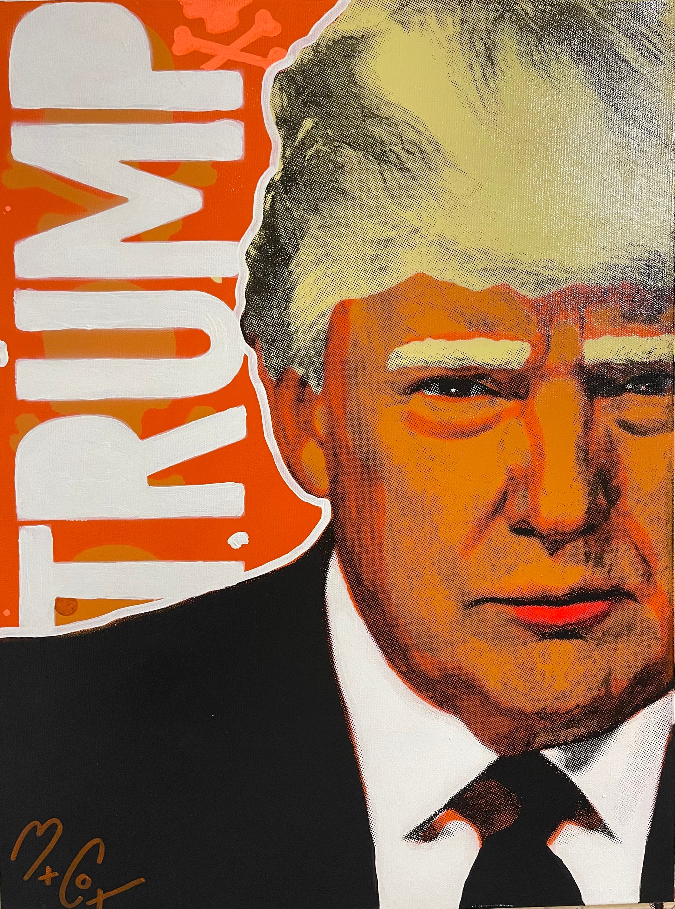 Donald Trump in Acrylic on a 24 X 18 Canvas. Original Artwork. - Etsy