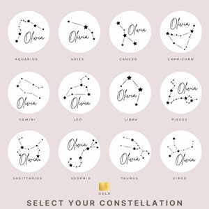 Constellation Custom Jewelry Box, Round Jewelry Case, Customizable ...