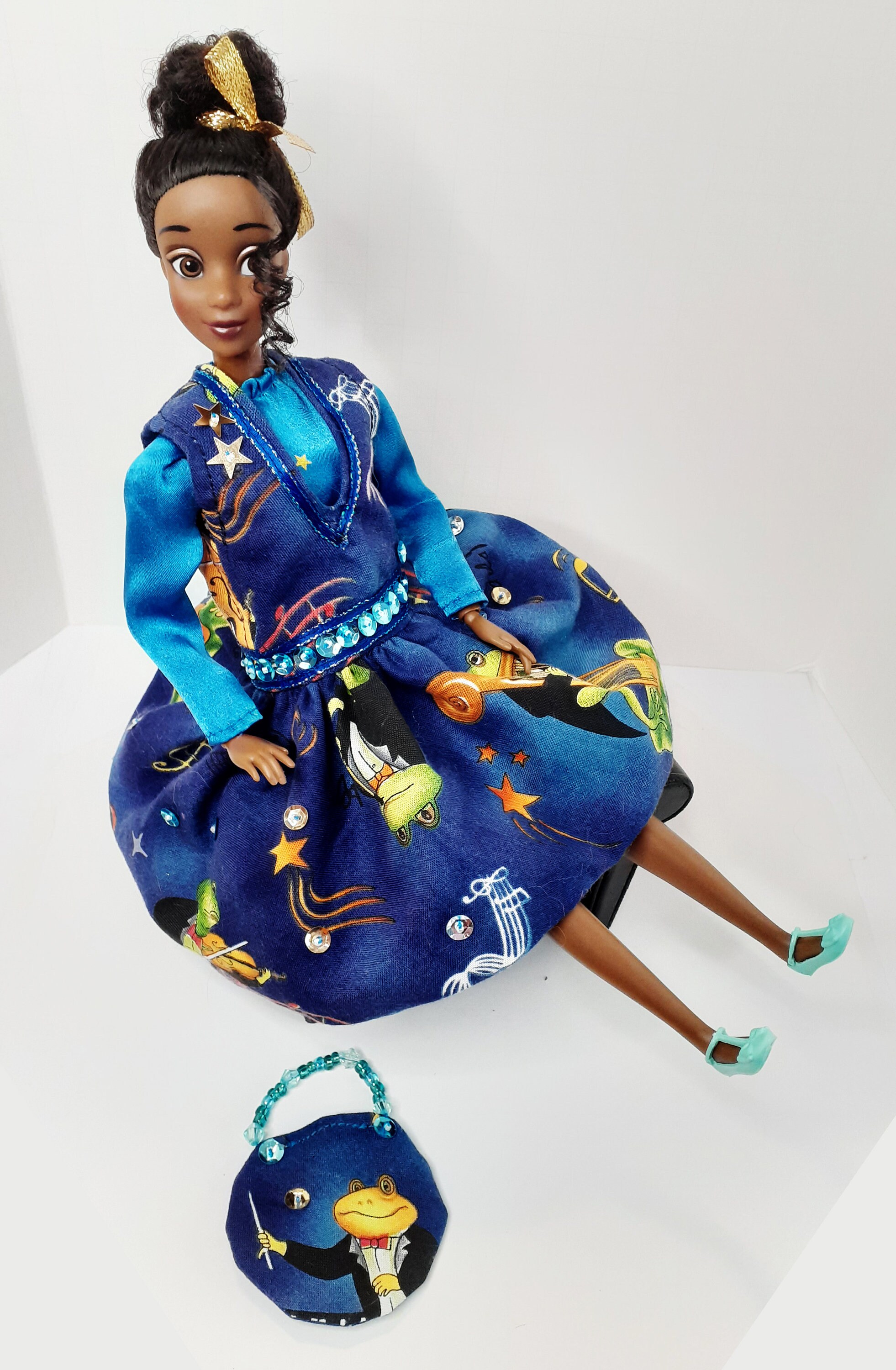 OOAK Rescue Doll Disney the Princess and the Frog Inspired Tiana Blue ...