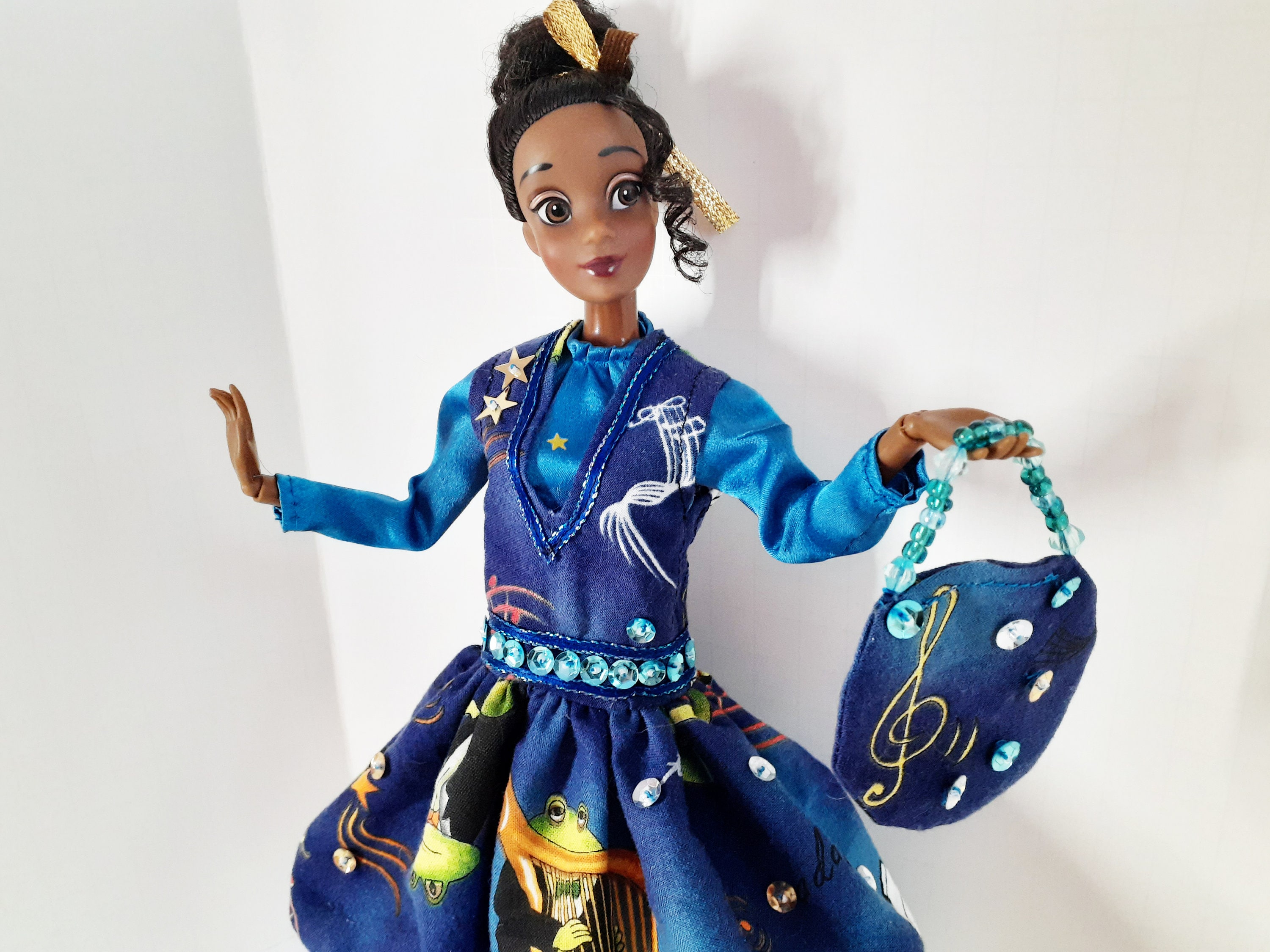 OOAK Rescue Doll Disney the Princess and the Frog Inspired Tiana Blue ...