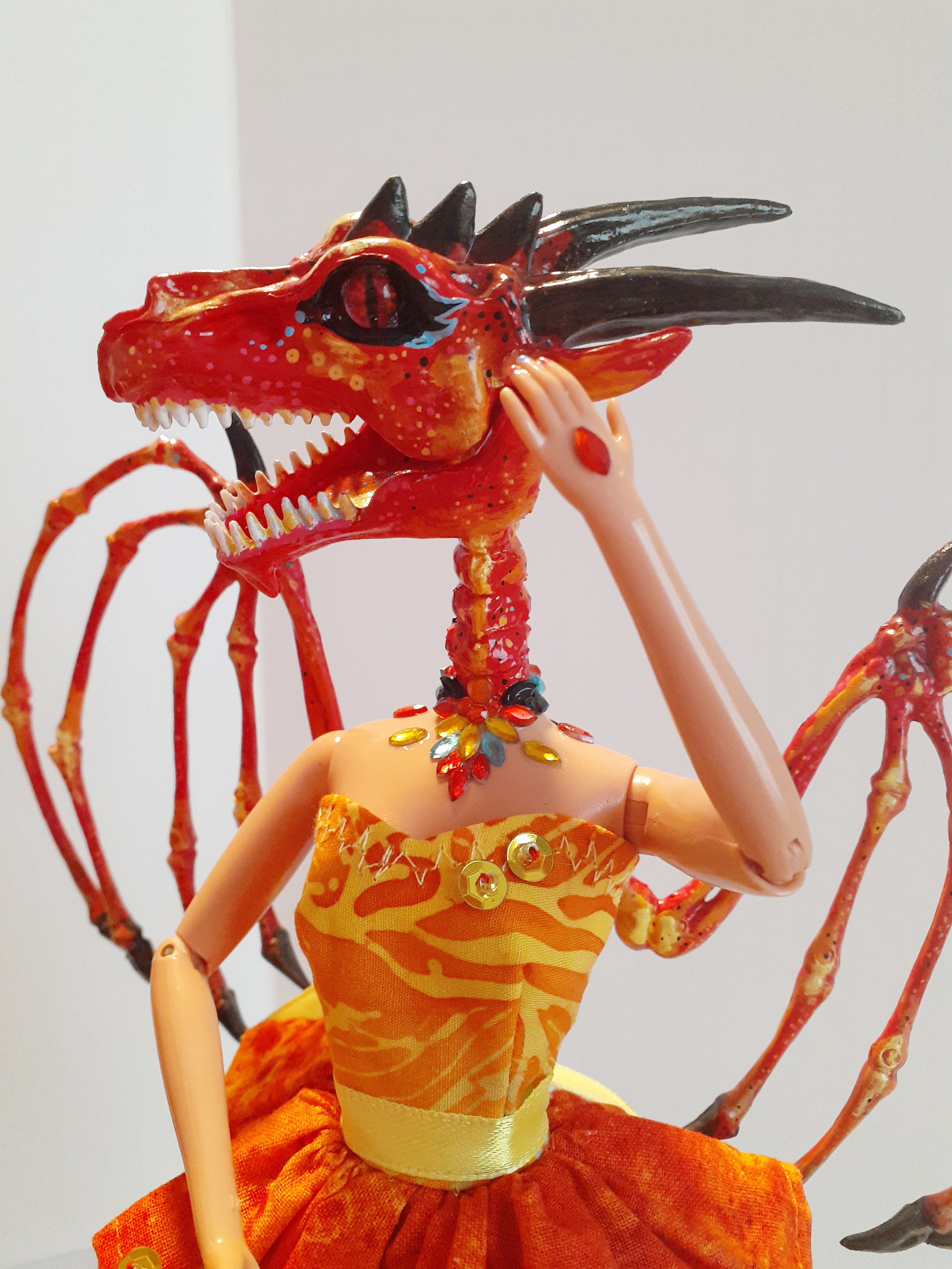 OOAK Rescue Doll - the Red Dragon Girl - Etsy