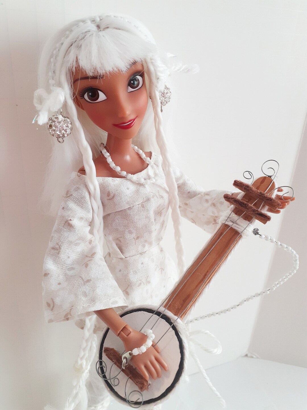 OOAK Rescue Doll - White Minstrel With Rerooted White Hair - Etsy