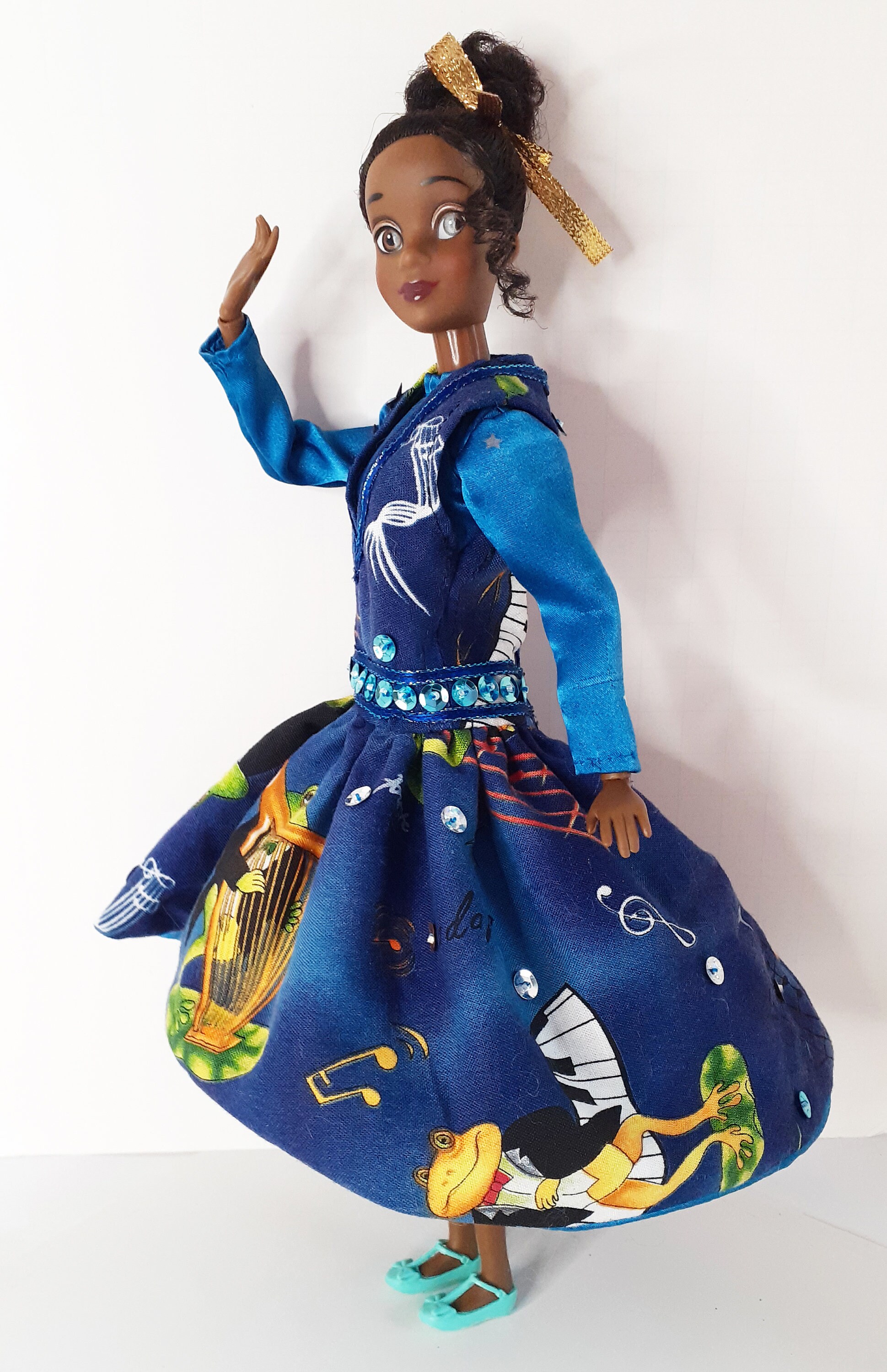 OOAK Rescue Doll Disney the Princess and the Frog Inspired Tiana Blue ...