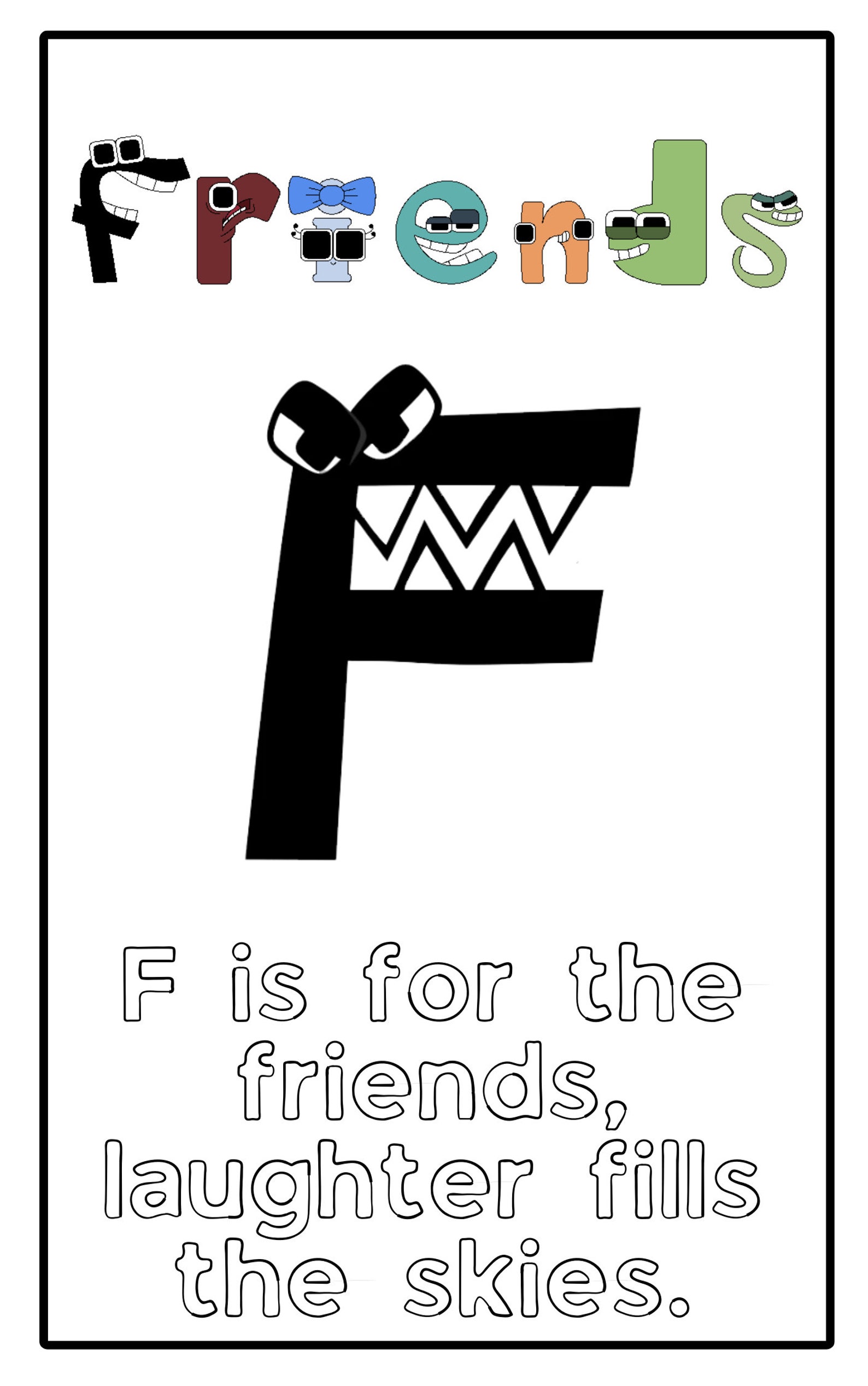 Alphabet Lore Coloring Book With Engaging Poem About Playground for ...