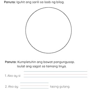 Tagalog Worksheets for Kindergarten and Preschool Home School ...