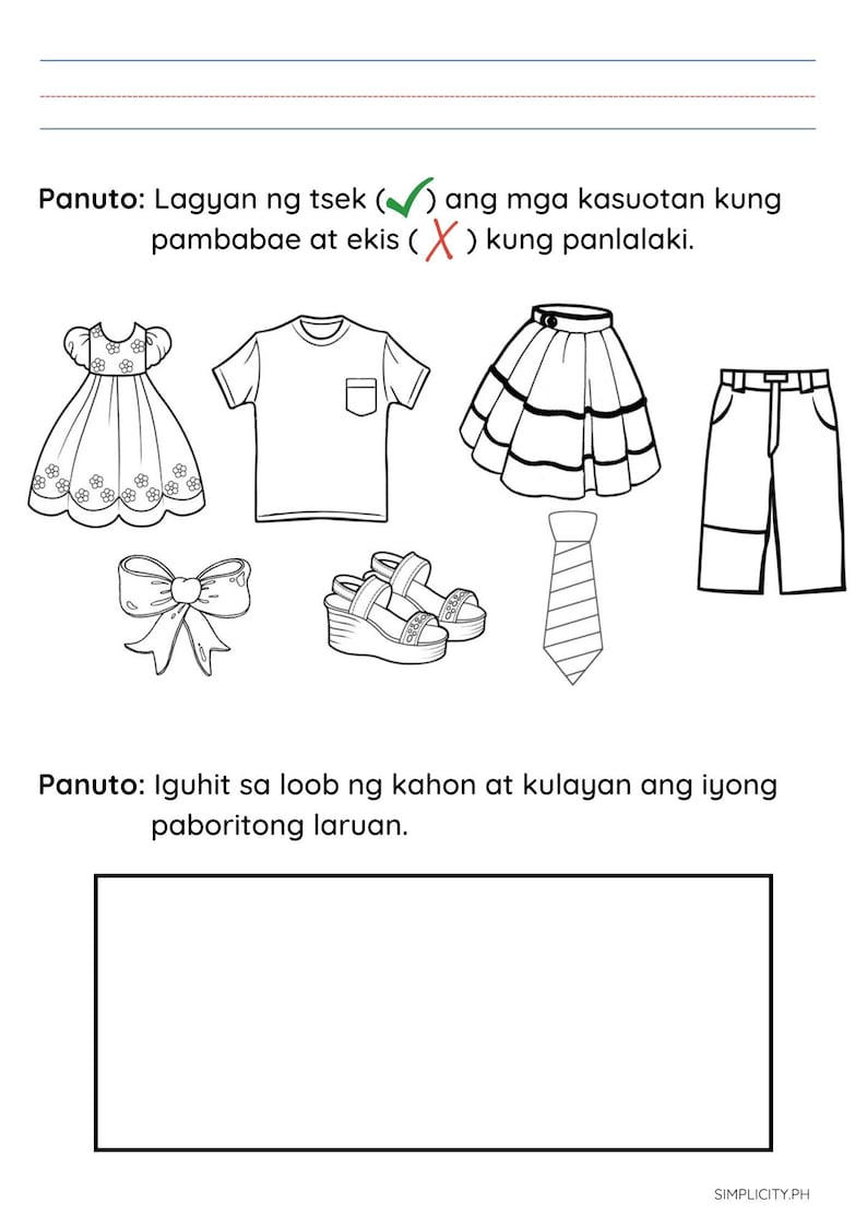 Tagalog Worksheets for Kindergarten and Preschool Home School ...