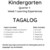 Tagalog Worksheets for Kindergarten and Preschool Home School ...