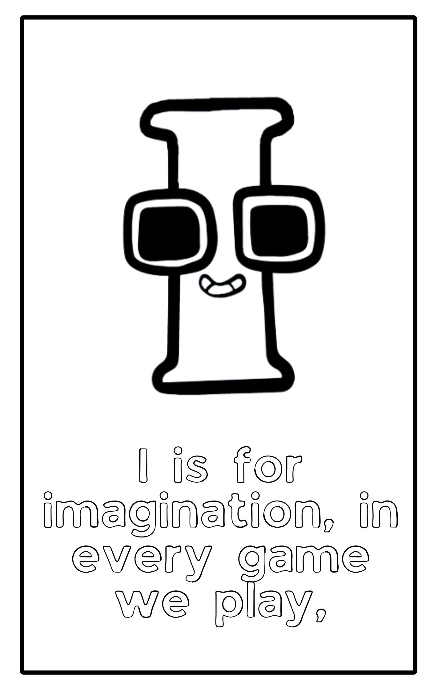 Alphabet Lore Coloring Book With Engaging Poem About Playground For Preschool And Kinder That