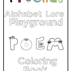 Alphabet Lore Coloring Book With Engaging Poem About Playground for ...