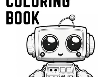 Robot Coloring Pages for Kids, Printable Kids Coloring Pages, Robot ...