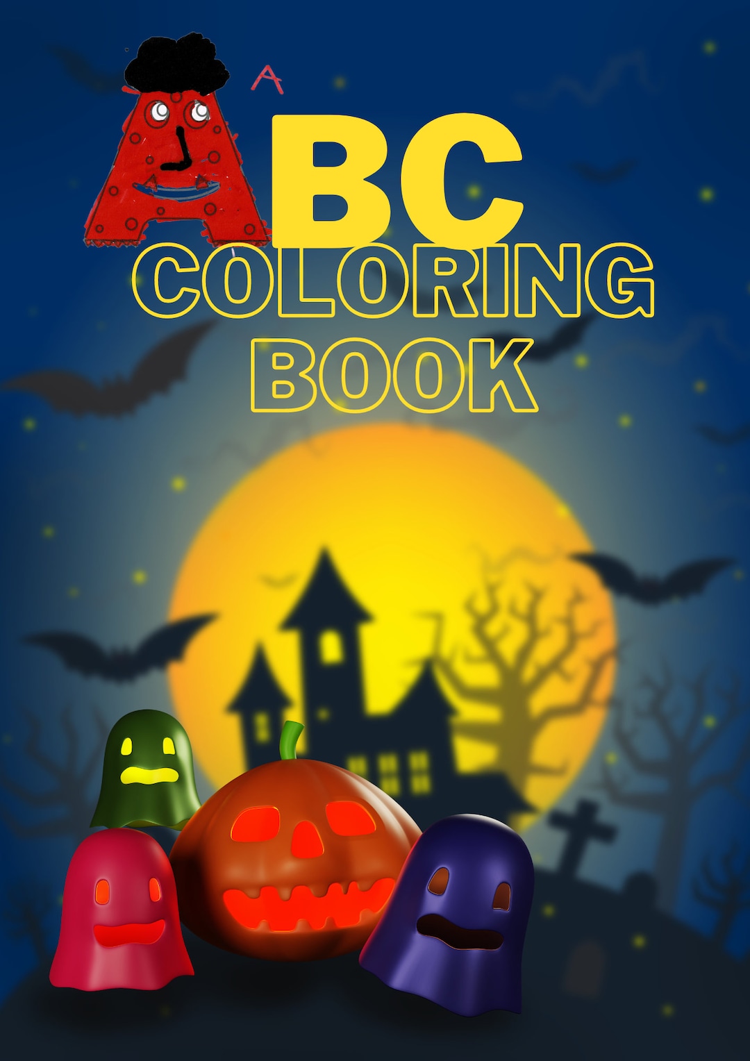 Alphabet Halloween Coloring Book for Kids Digital Download - Etsy