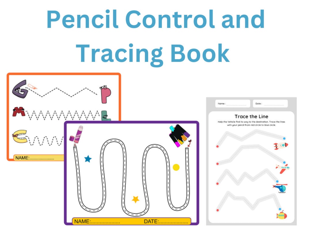 Pencil Control and Tracing Alphabet Monsters Activity to Develop the ...