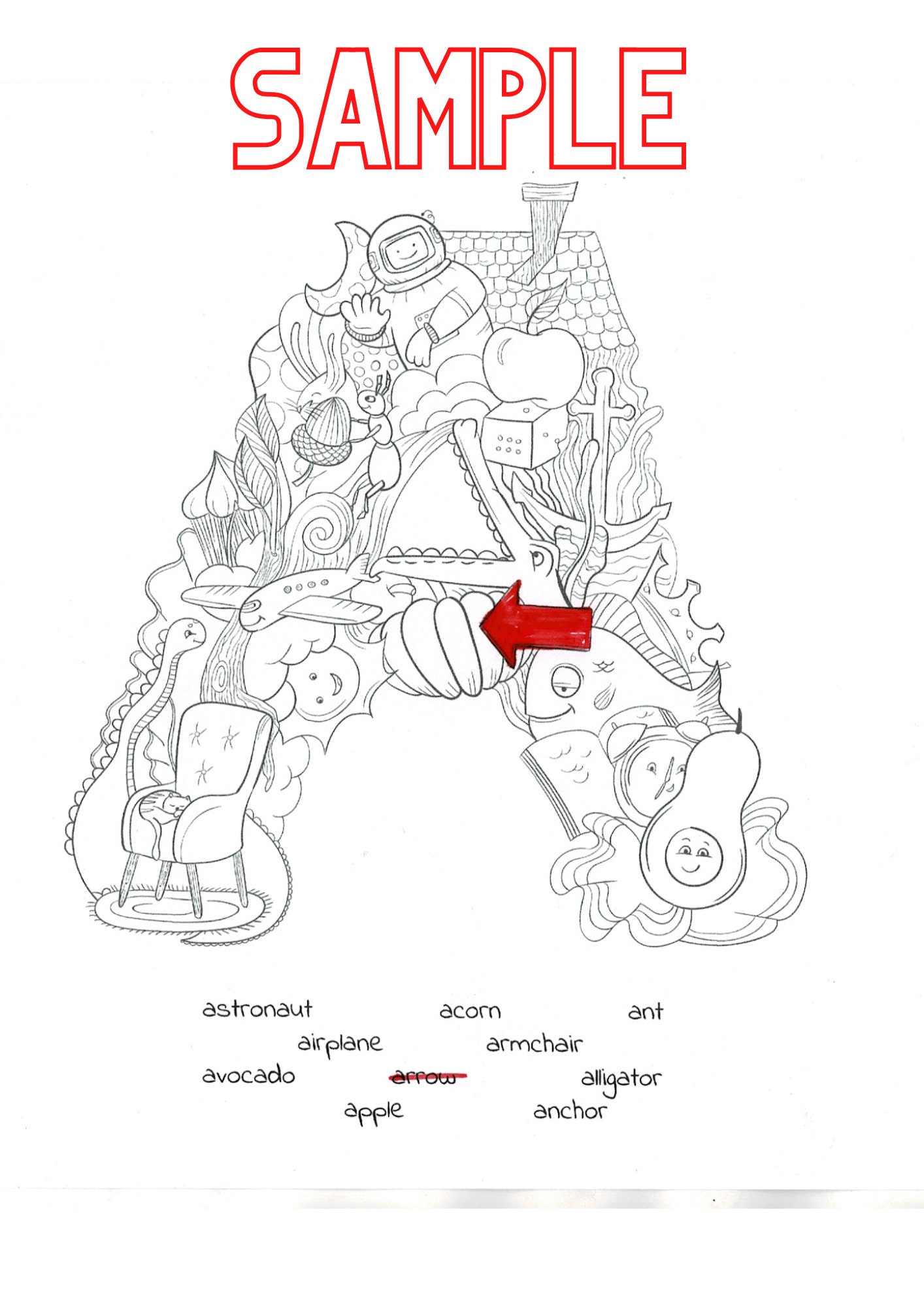 Alphabet Coloring Book Word Search Activity for Kids Relaxing, Boost ...