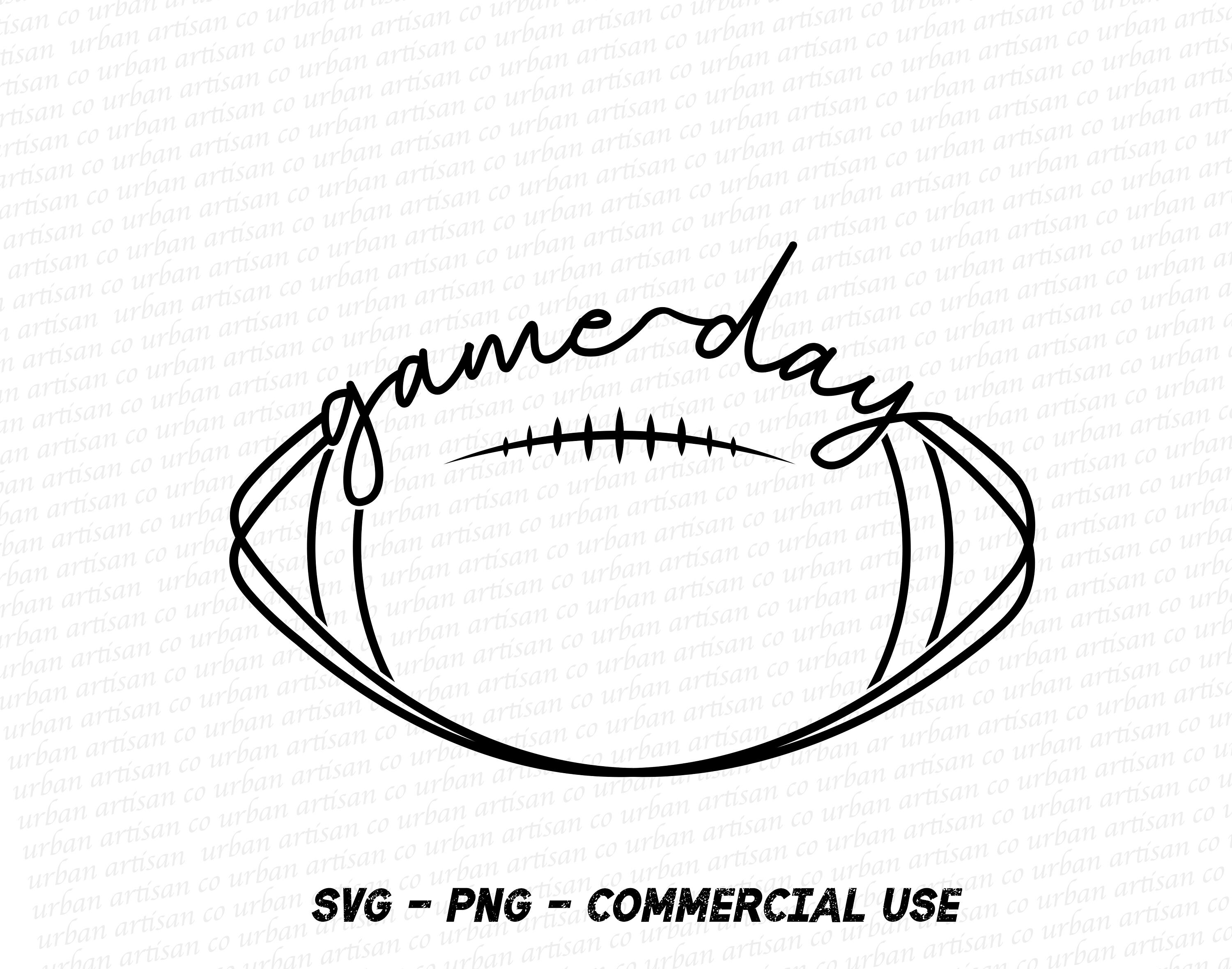 Game Day Football SVG PNG Sublimation Design Cut File, Commercial Use ...