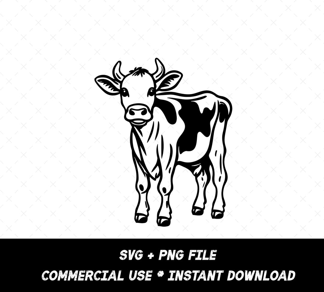 Vaca SVG Vaca PNG Archivos SVG para Cricut Uso comercial - Etsy México