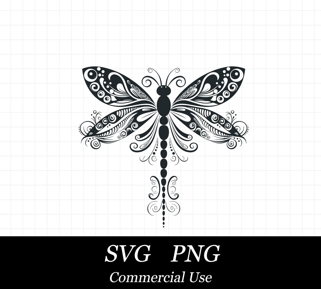 Libélula SVG, Libélula PNG, Archivos SVG para Cricut, Uso comercial ...