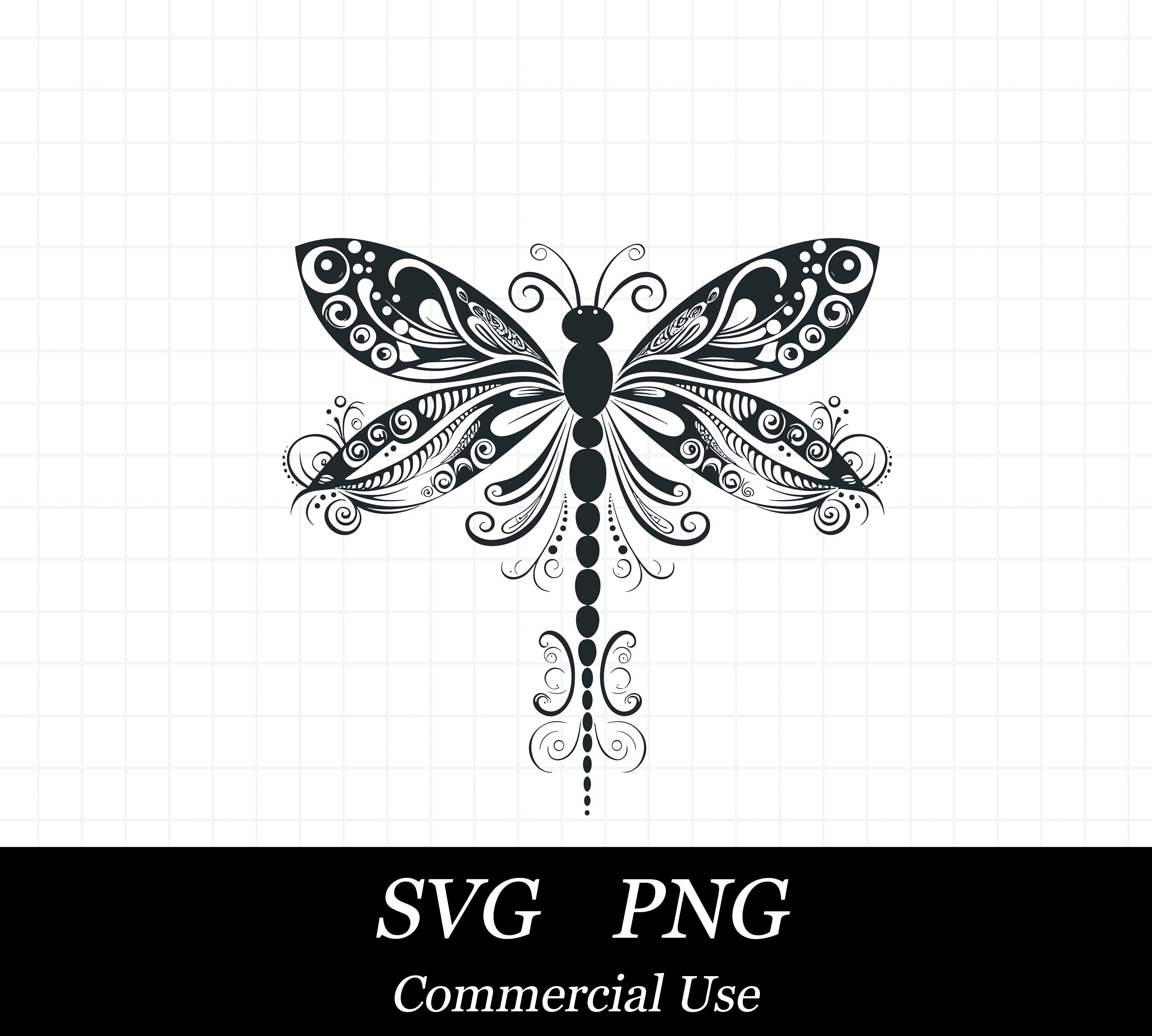 Libélula SVG, Libélula PNG, Archivos SVG para Cricut, Uso comercial ...