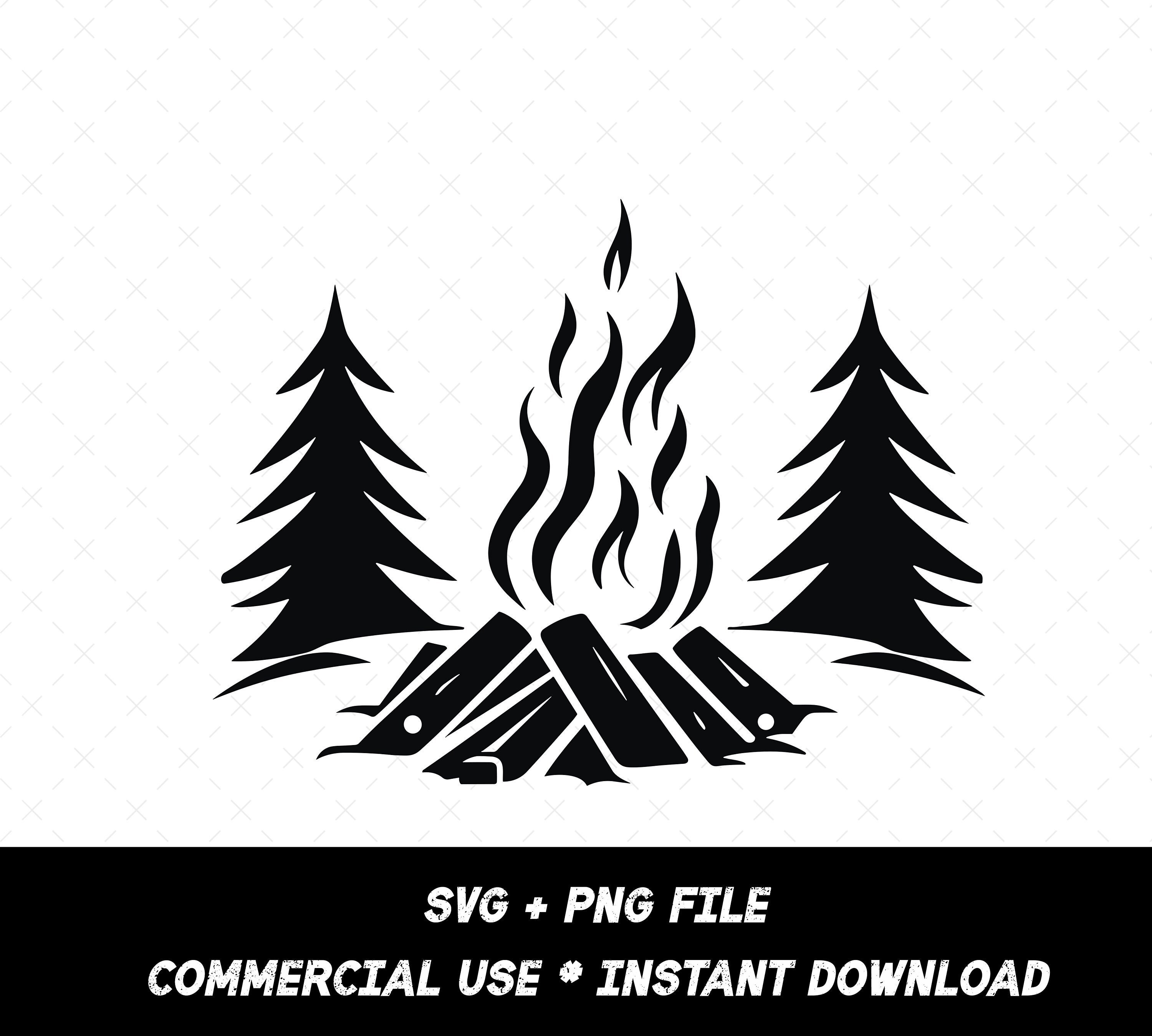 Feu de camp SVG Camping PNG Fichiers SVG pour Cricut - Etsy France