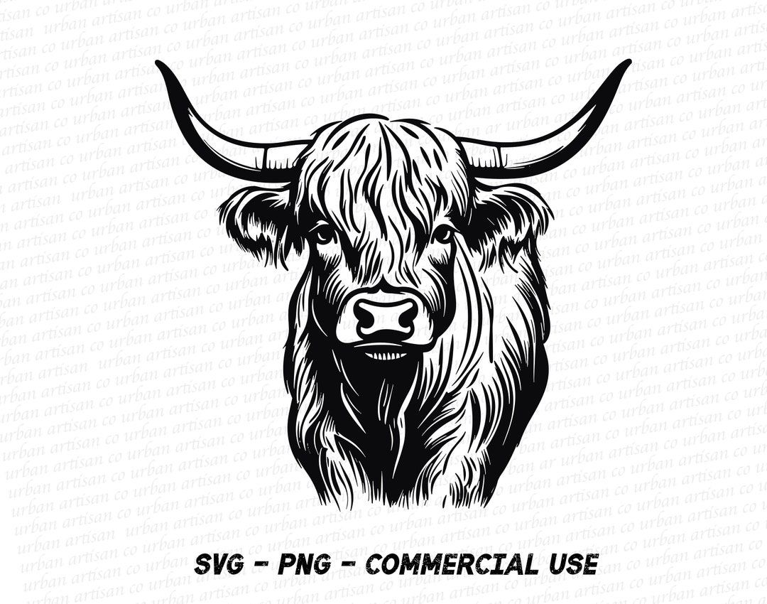 Highland Cow SVG Highland Cow PNG SVG Files for Cricut - Etsy Ireland