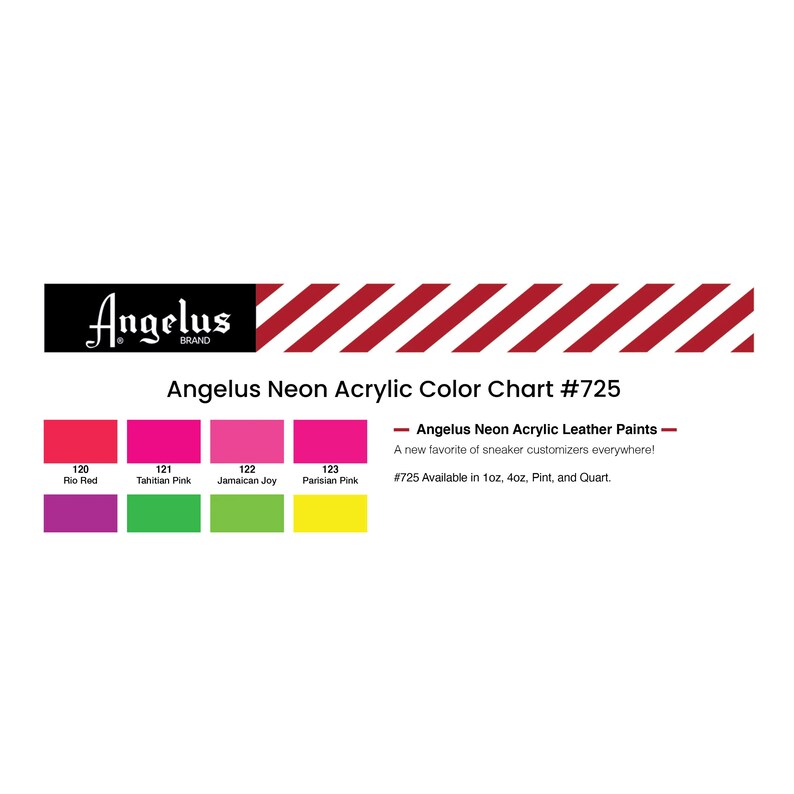 Angelus Neon Leather Paint - Etsy
