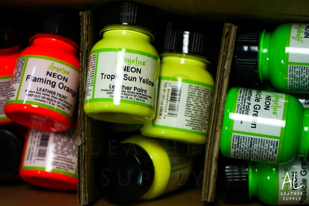Angelus Neon Leather Paint - Etsy