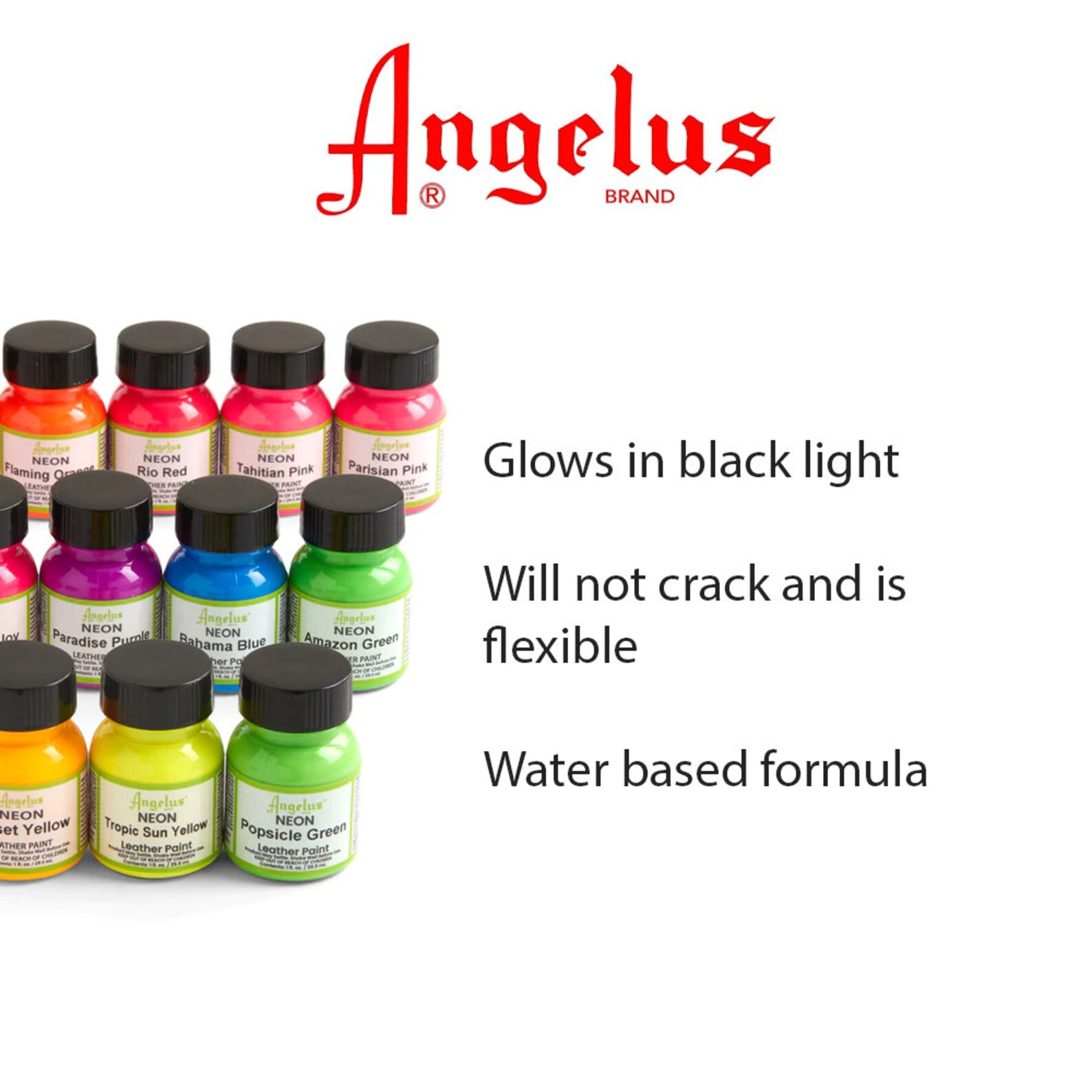 Angelus Neon Leather Paint - Etsy